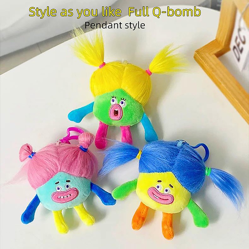 Fireflower พวงกุญแจตุ๊กตาโดฟามีน ขนนิ่มมาก น่ารัก หลากสี กอดนอน ของขวัญ ...