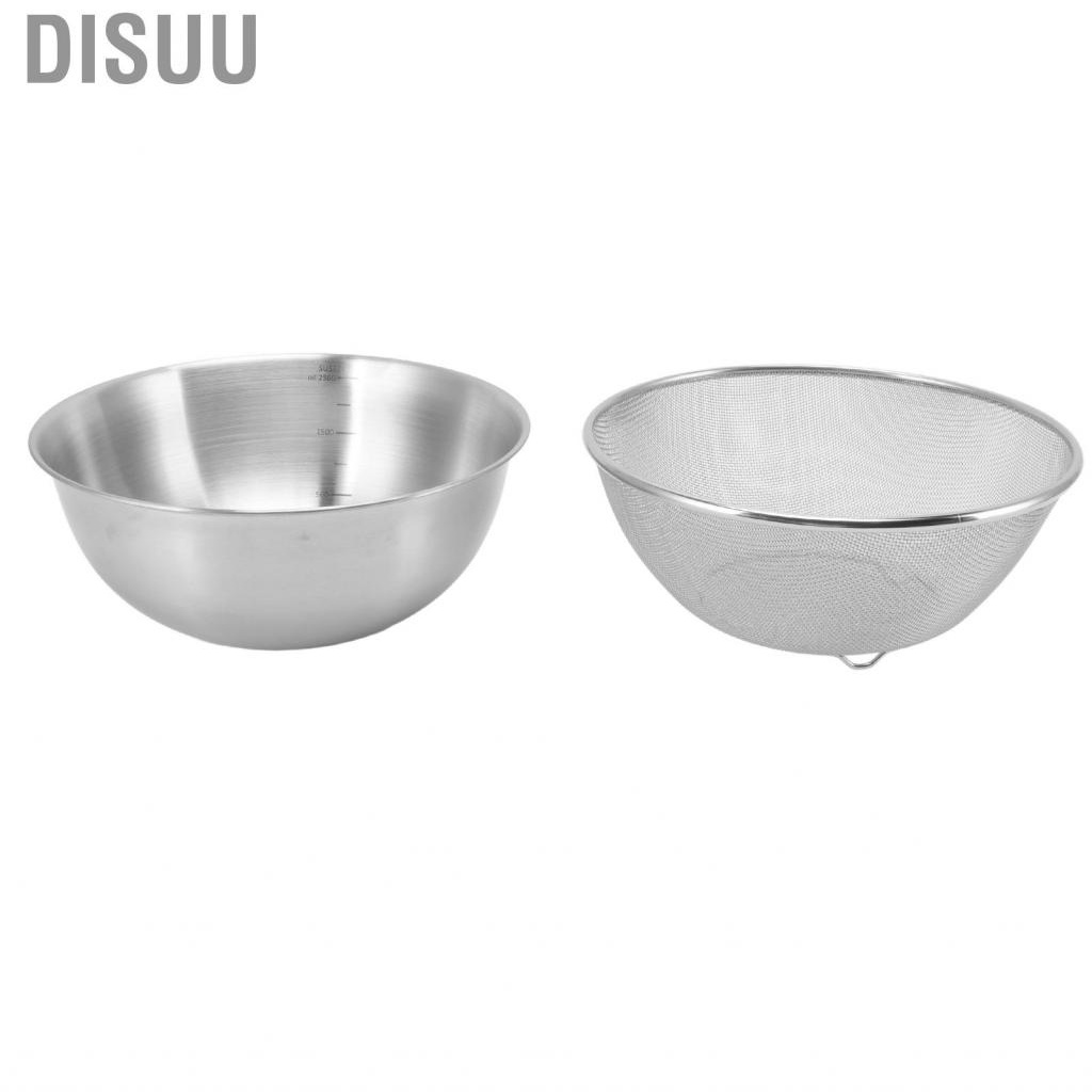 Disuu Stainless Steel Strainer Colander Fast Drainage 24CM Diameter Safe Grade US | Shopee Thailand