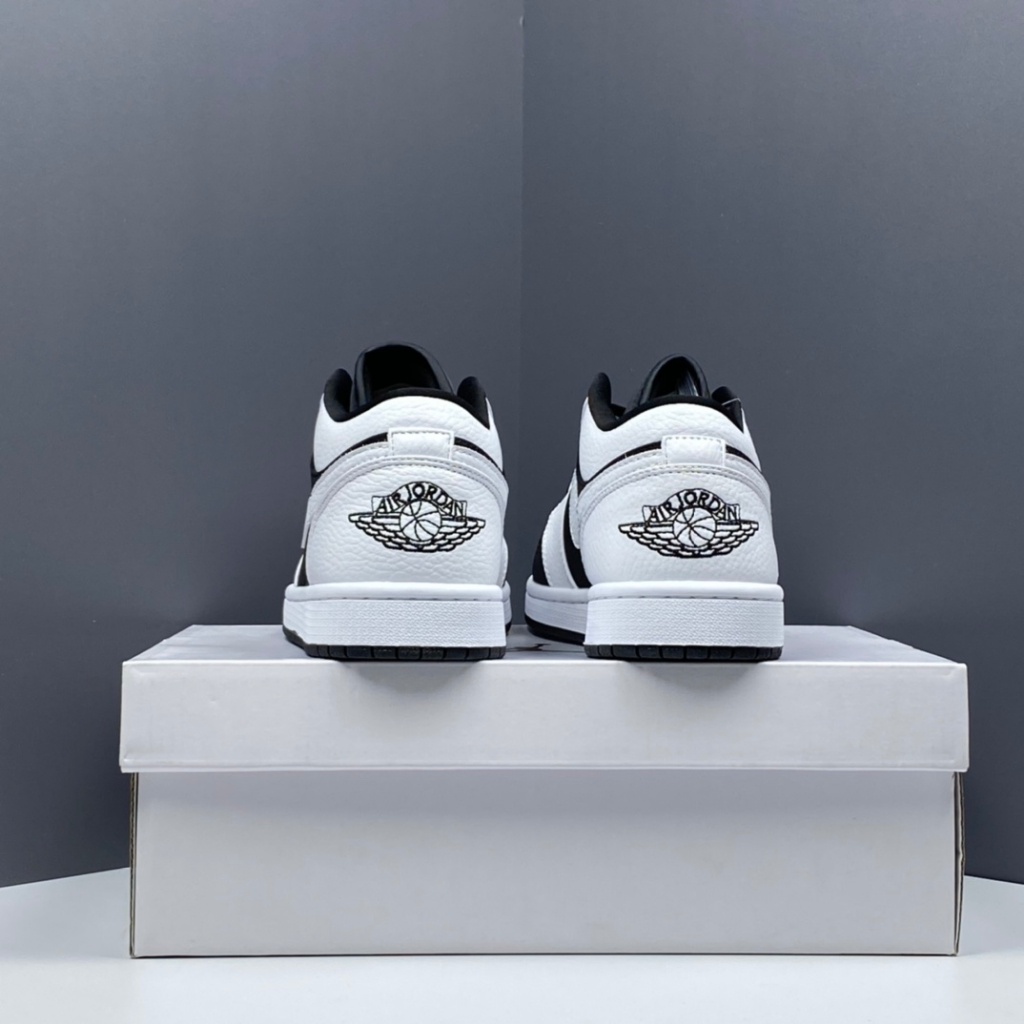 Nike genuine Air Jordan AJ1 Lowขาวดำรองเท้าผ้าใบ ผู้ชาย ผู้หญิง รองเท้า ...