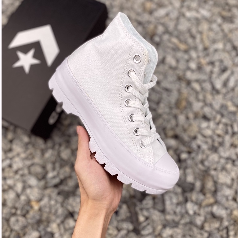 Converse Chuck Taylor All Star Lugged move White Heightened Thick-Soled ...