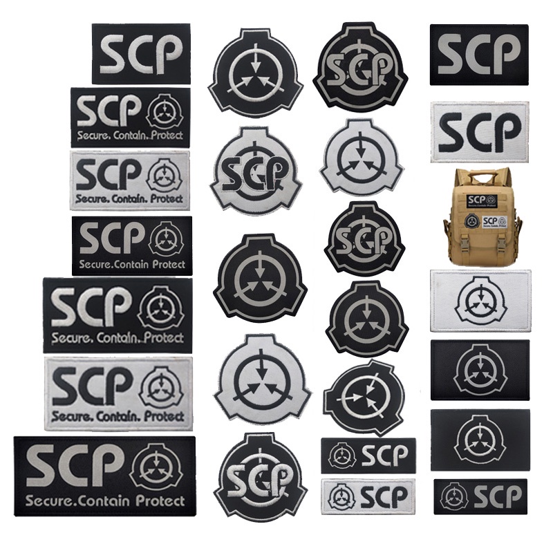 Velcro Patch SCP Foundation โลโก้ 3D ปักเสื้อกั๊กยุทธวิธีป้ายธรรมชาติงานอดิเรก Armband | Shopee ...
