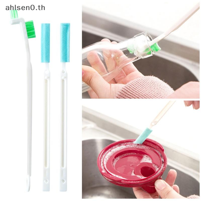 Ahlsen0 3 ชิ้น/เซ็ตทําความสะอาด N แปรงยาวแบบพกพา Gap ขวดนม Gap แปรงทําความสะอาดในครัวเรือนครัว ...