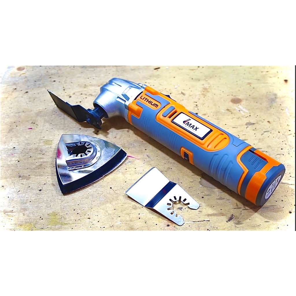 IMAX เครื่องตัด ขัด เซาะ แบบไร้สาย พกพาง่าย 12v Multi-Tool สามารถปรับ ...