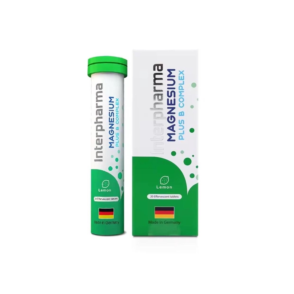 Interpharma Magnesium Plus B Complex 20เม็ด อินเตอร์ฟาร์มา แมกนีเซียม ...