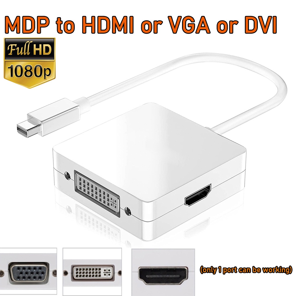 สายเคเบิ้ลแปลง Mini DP เป็น HDMI DVI VGA VGA HDMI ขนาดเล็ก | Shopee Thailand