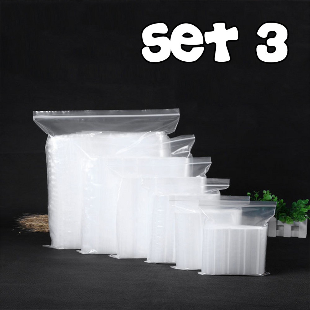SC Paper-Pack ซองพลาสติกซิปใส ถุงซิปใส SET3 แบบหนา พิเศษ 120 ไมครอน ...