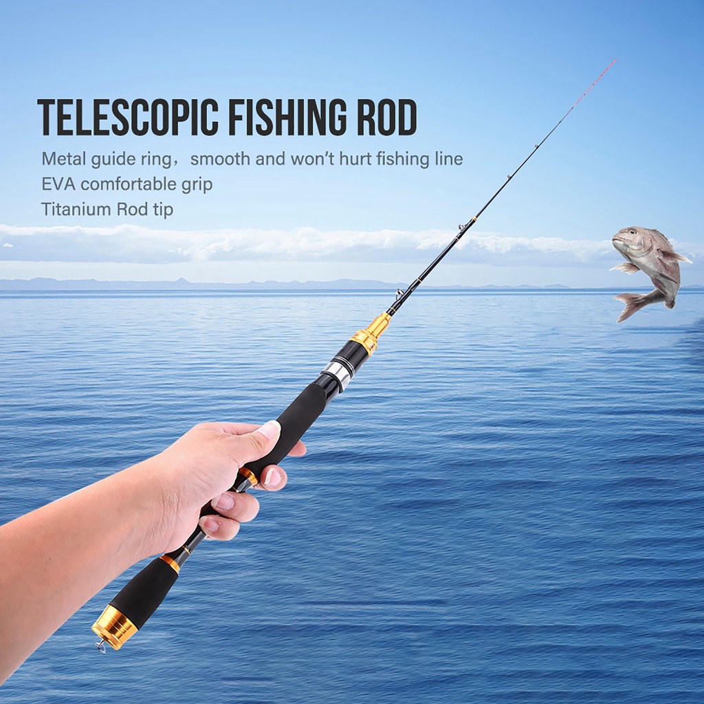 Fishi Telescopic คาร์บอนไฟเบอร์ Ultra light Spinning Casting Rock Sea ...