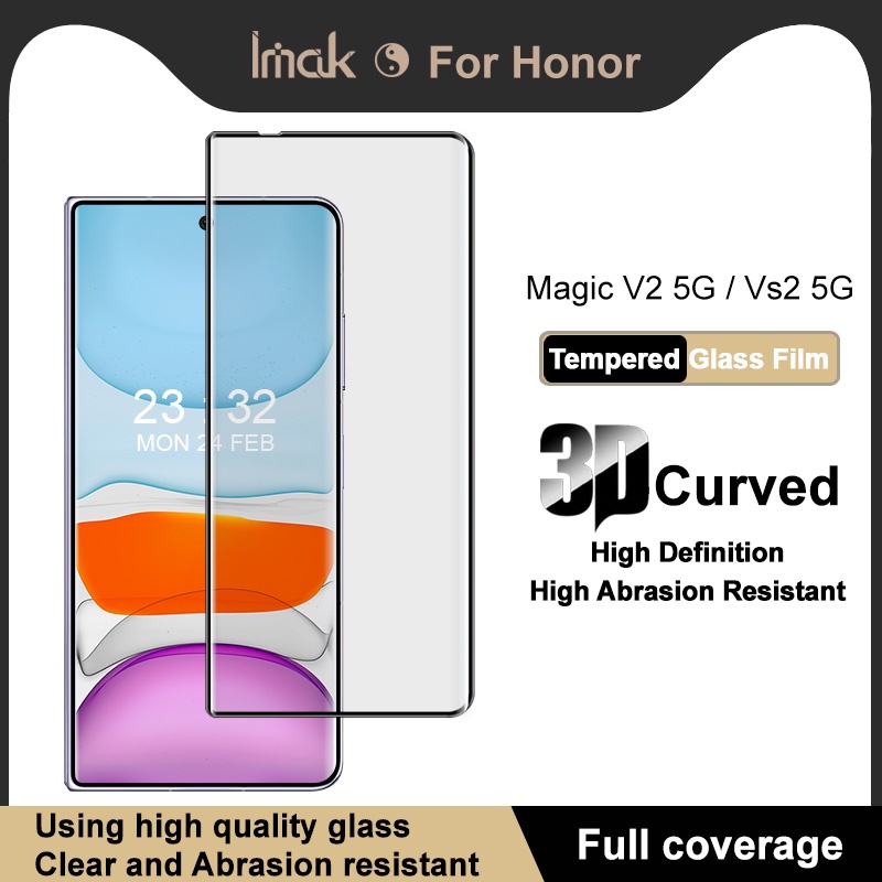 ฟิล์มกระจกนิรภัยกันรอยหน้าจอ 3D แบบเต็มจอ สําหรับ Imak Honor Magic V2 Vs2 5G | Shopee Thailand