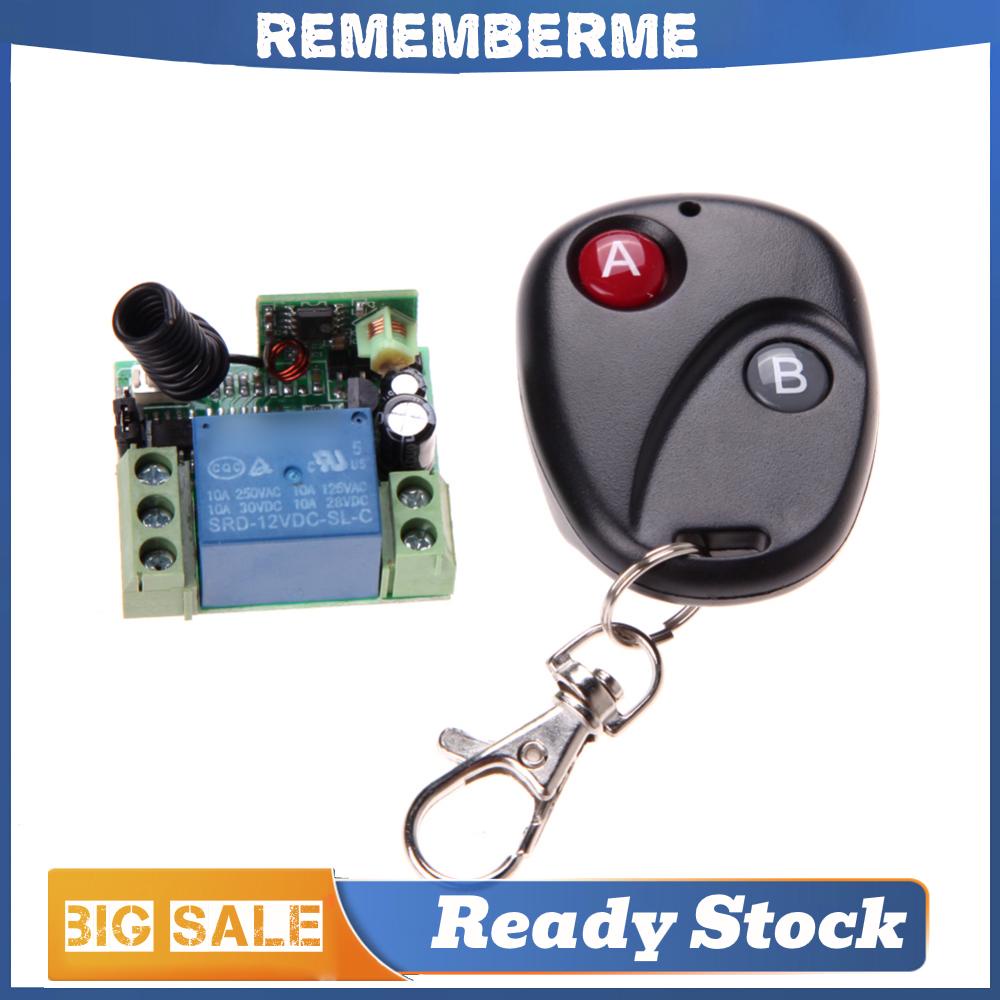 [REM] ใหม่ DC12V 10A 1CH รีโมทคอนโทรล ไร้สาย สวิตช์ส่งสัญญาณ พร้อม ...