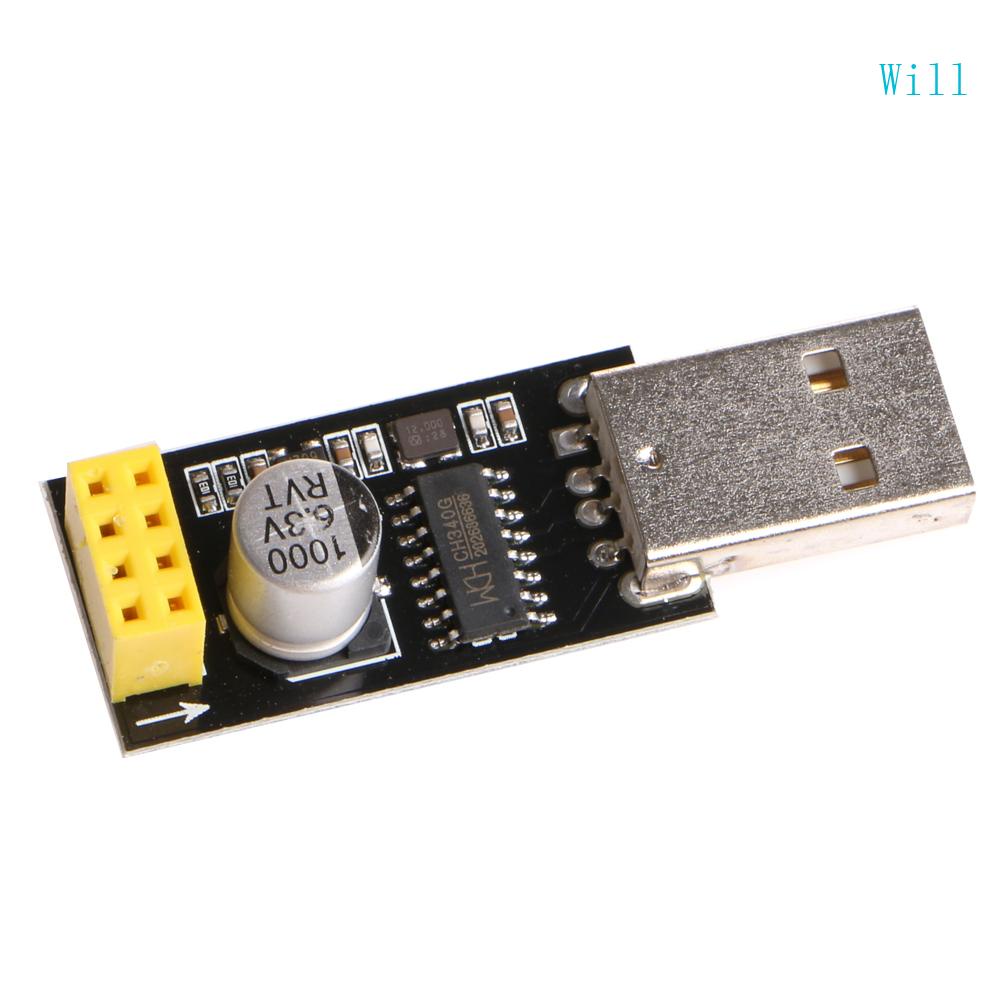 Will ใหม่ อะแดปเตอร์บอร์ดโมดูลไวไฟไร้สาย USB เป็น ESP8266 8266 | Shopee ...