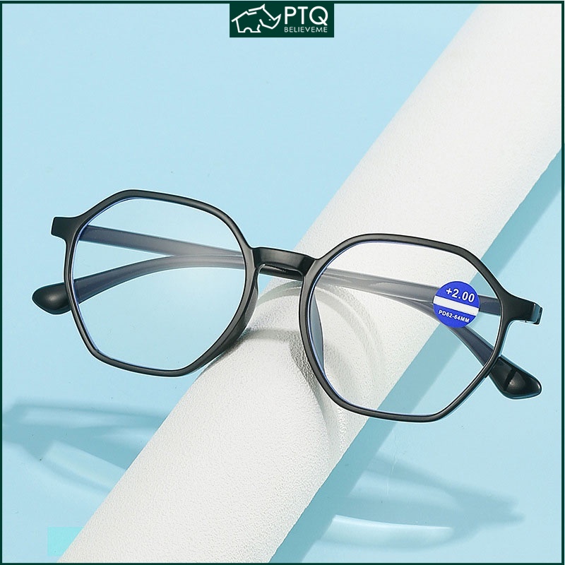 Ptq แว่นตาอ่านหนังสือ HD กรอบขนาดใหญ่ ป้องกันแสงสีฟ้า แฟชั่นสําหรับ ...