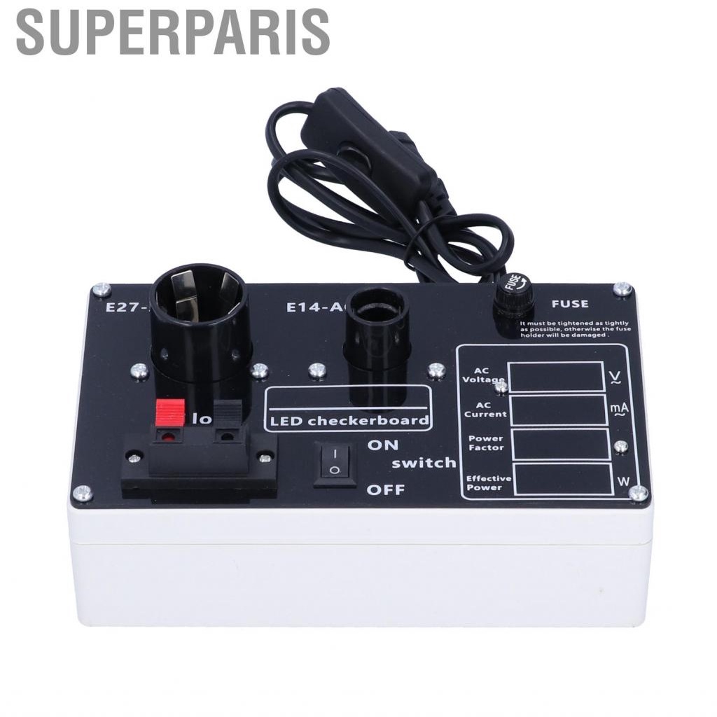 Superparis 220V 50HZ Power Detector LED Test Box with 4 Meters Display ...