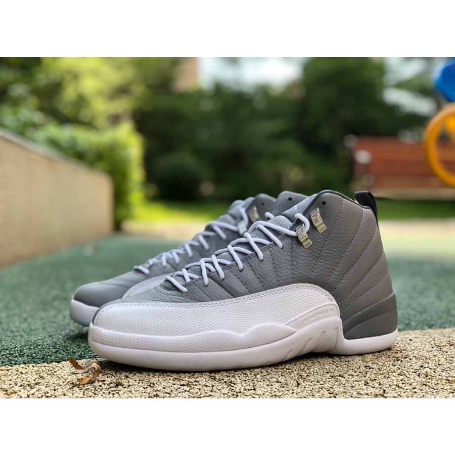 nike FCRS 2022New Air Jordan 12 Retro High Stealth Gray white AJ12 ...