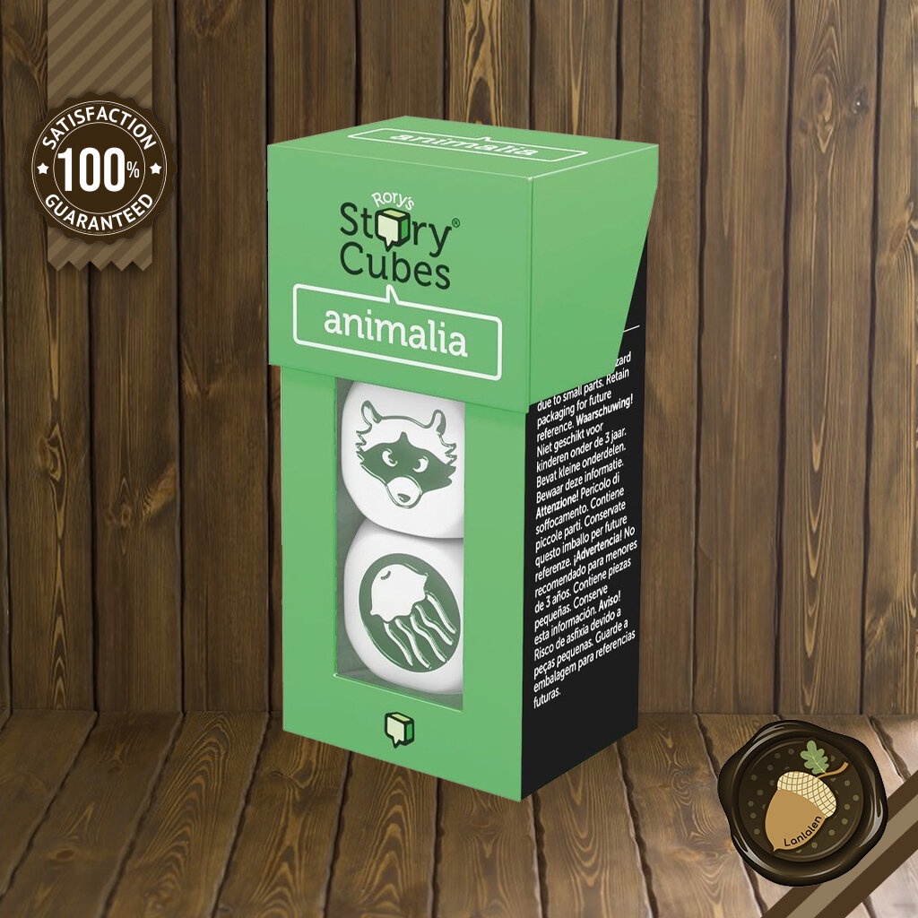 Rory's Story Cubes: Animalia บอร์ดเกมแท้ คู่มือภาษาอังกฤษ | Shopee Thailand