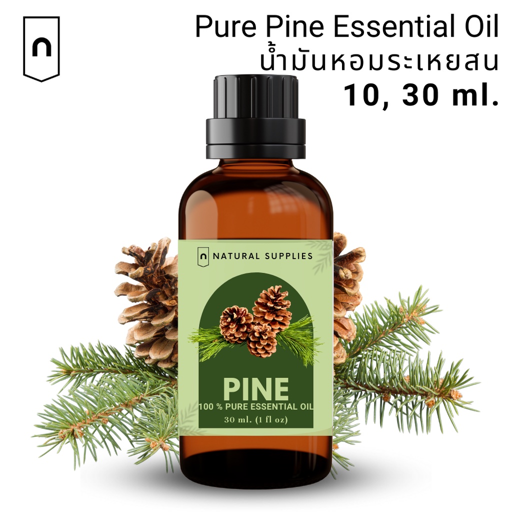 Pure Pine Essential oil น้ำมันหอมระเหย สน บริสุทธิ์ ขนาด 10, 30 ml. by ...