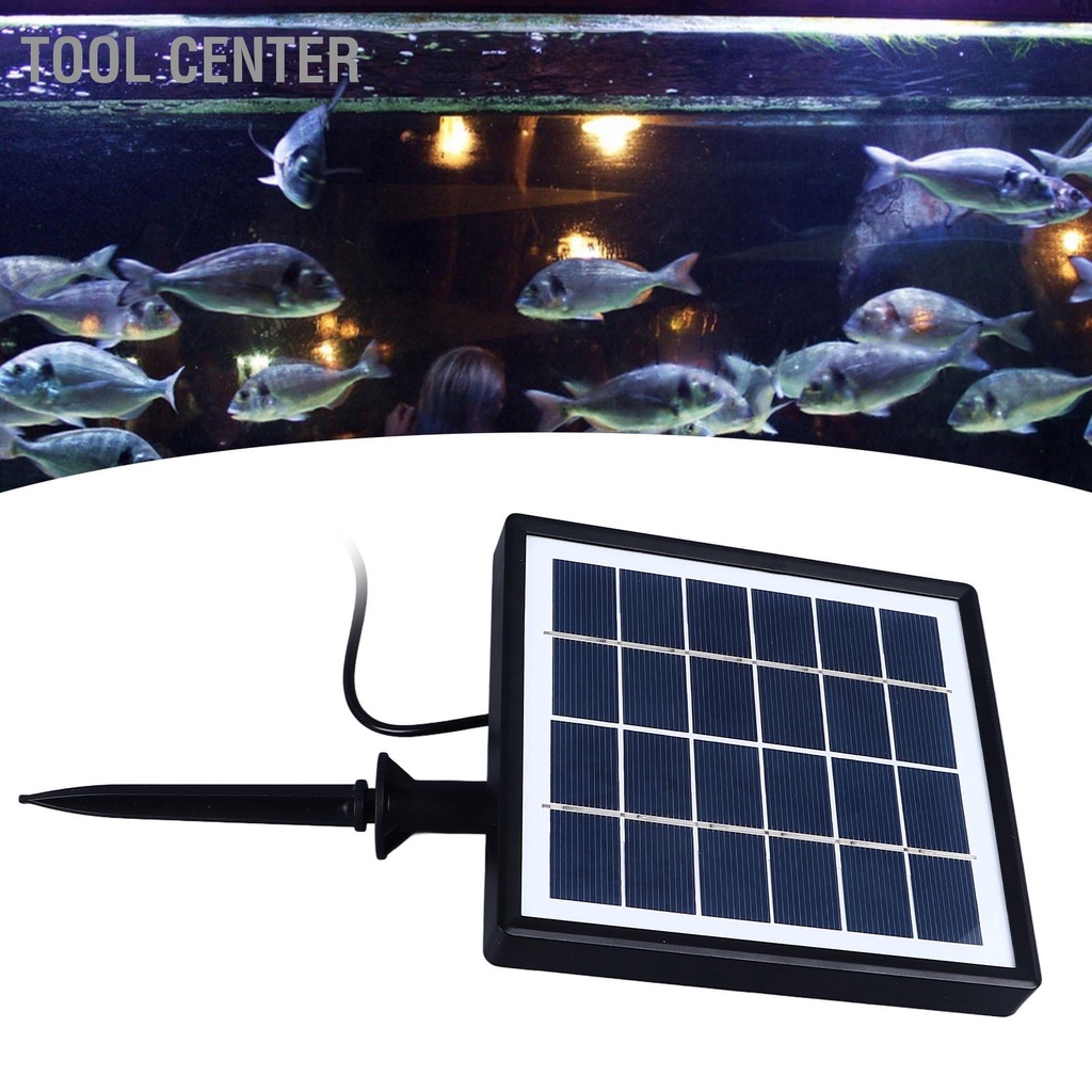 Tool Center Ground Plug Type Solar Oxygen Pump Weather Resistant ...