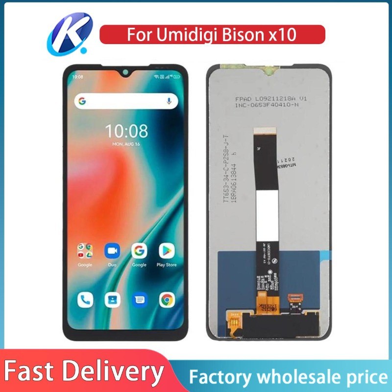 สําหรับ Umidigi Bison X10 LCD X10 Pro จอแสดงผล LCD Touch Screen Digitizer Assembly เปลี่ยน ...