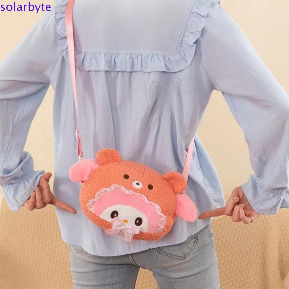 Solarbyte Kuromi Crossboby Bag, Bow Melody กระเป๋าสะพายการ์ตูน, Casual กระเป๋าเก็บของสีสันสดใส ...