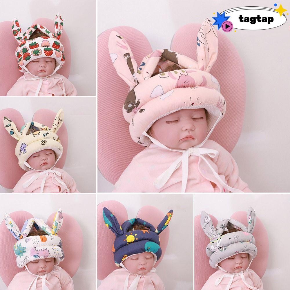 Tagtap หมวกป้องกันเด็ก, หมวกนิรภัยสําหรับเด็กแบบปรับได้การ์ตูน, เรียนรู้ที่จะเดินแผ่นป้องกันการ ...