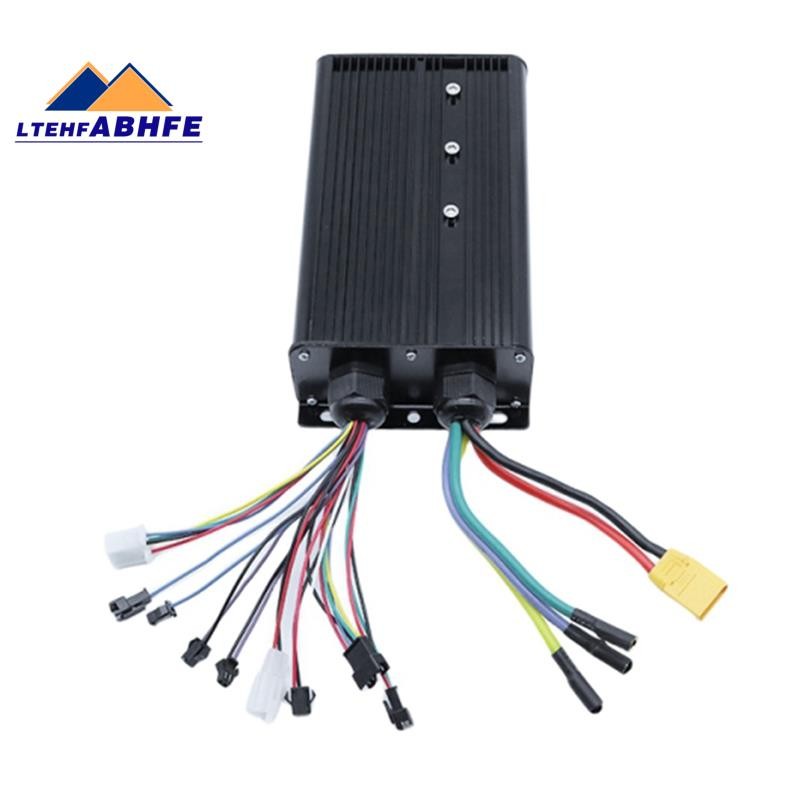 ระบบควบคุมจักรยานไฟฟ้า 3000W 48V-72V 60A Dual Mode 18 Tube Sine Wave ...