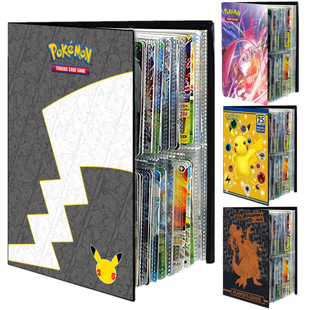 240Pcs Pokemon 25Th Anniversary Celebration Card Album Book Game Card ...