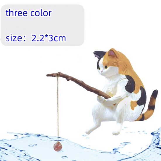 1 ชิ้น แมวน่ารัก ตกแต่ง ที่สดใส สวยหรู แมว ตู้ปลา ตกแต่งโต๊ะ ตกแต่ง ...