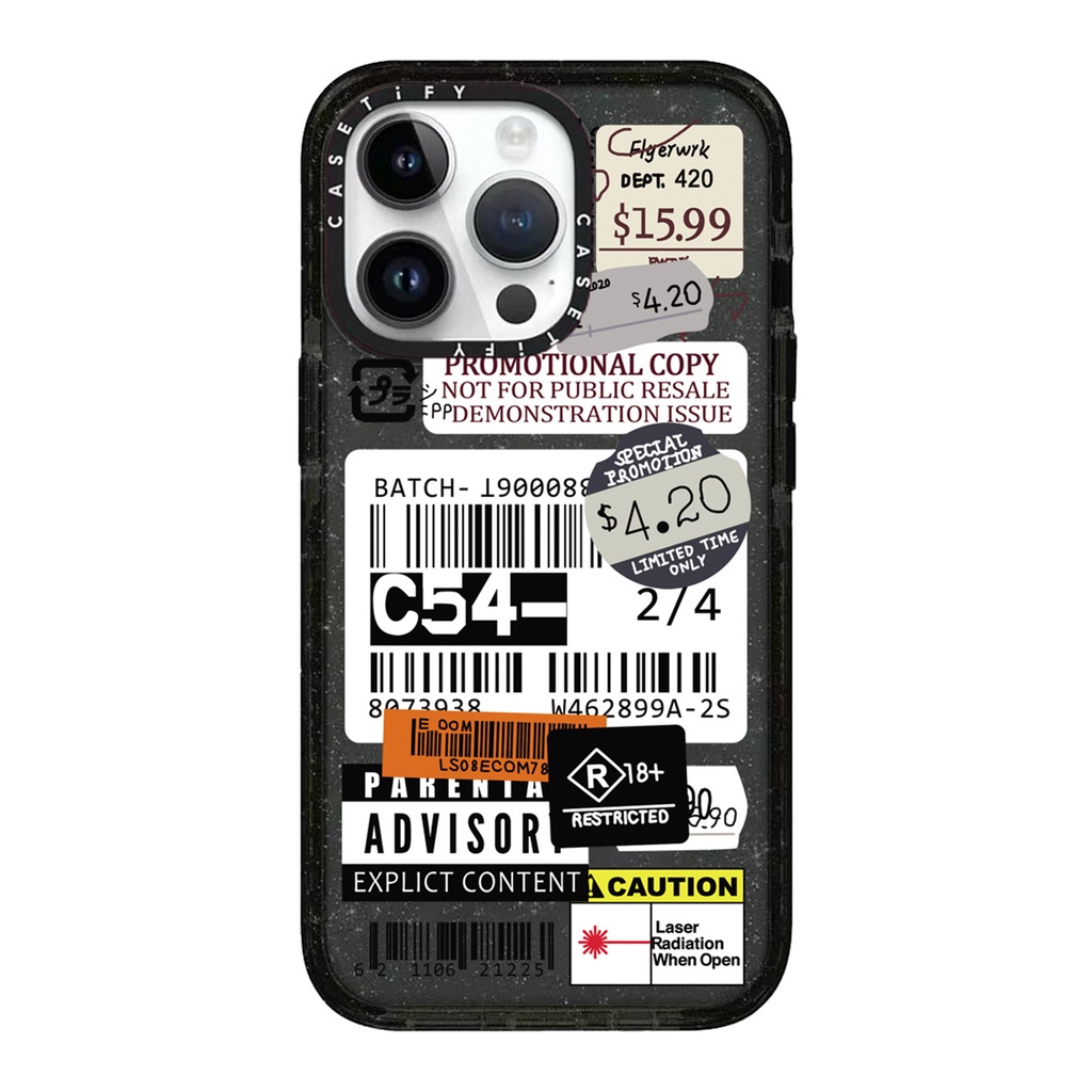 【C54 Label】casetify เคสโทรศัพท์มือถือ TPU นิ่ม แบบใส ลายฉลาก สําหรับ ...