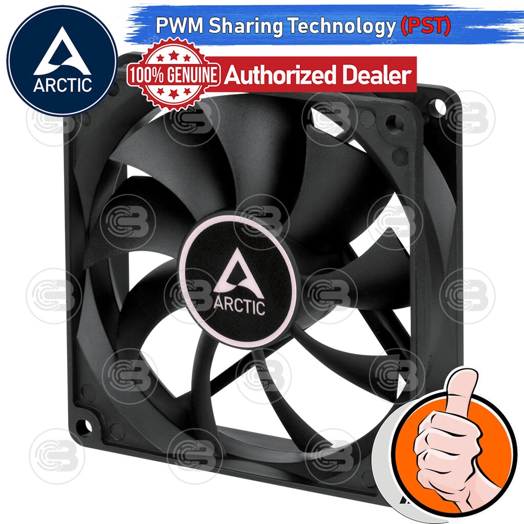 [CoolBlasterThai] ARCTIC F9 PWM PST BLACK (size 90 mm.) PC Fan Case ...