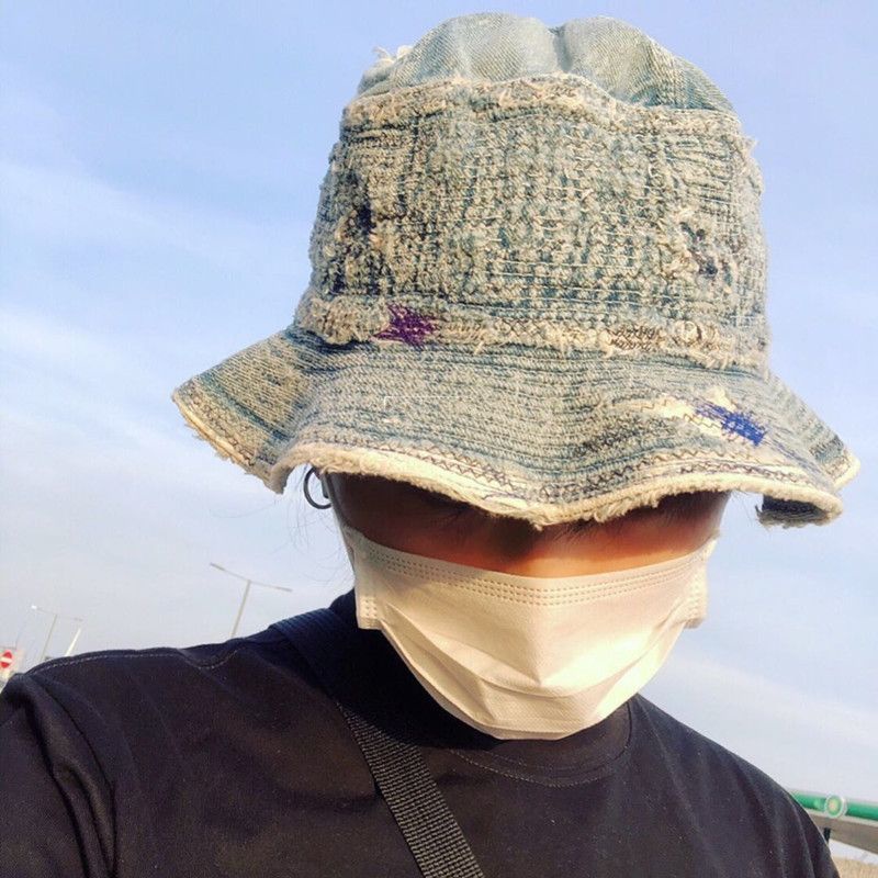 Iiok Kapital Pingtian Hehong Distressed Destroyed Bucket Hat Yang Mi ...