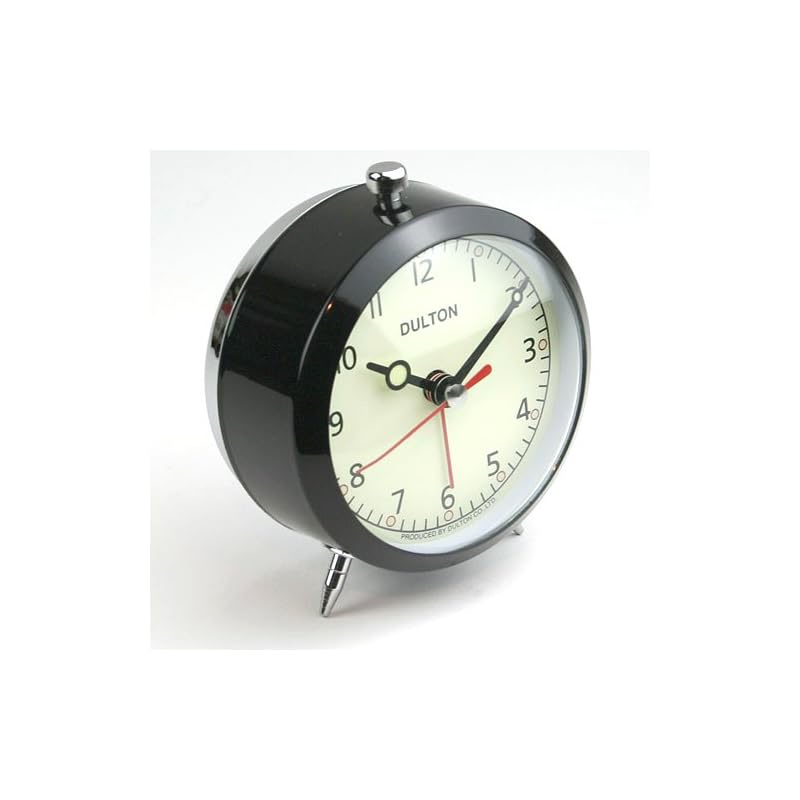 Dulton Alarm Clock, Black, cute and unforgettable, with a sweep ...