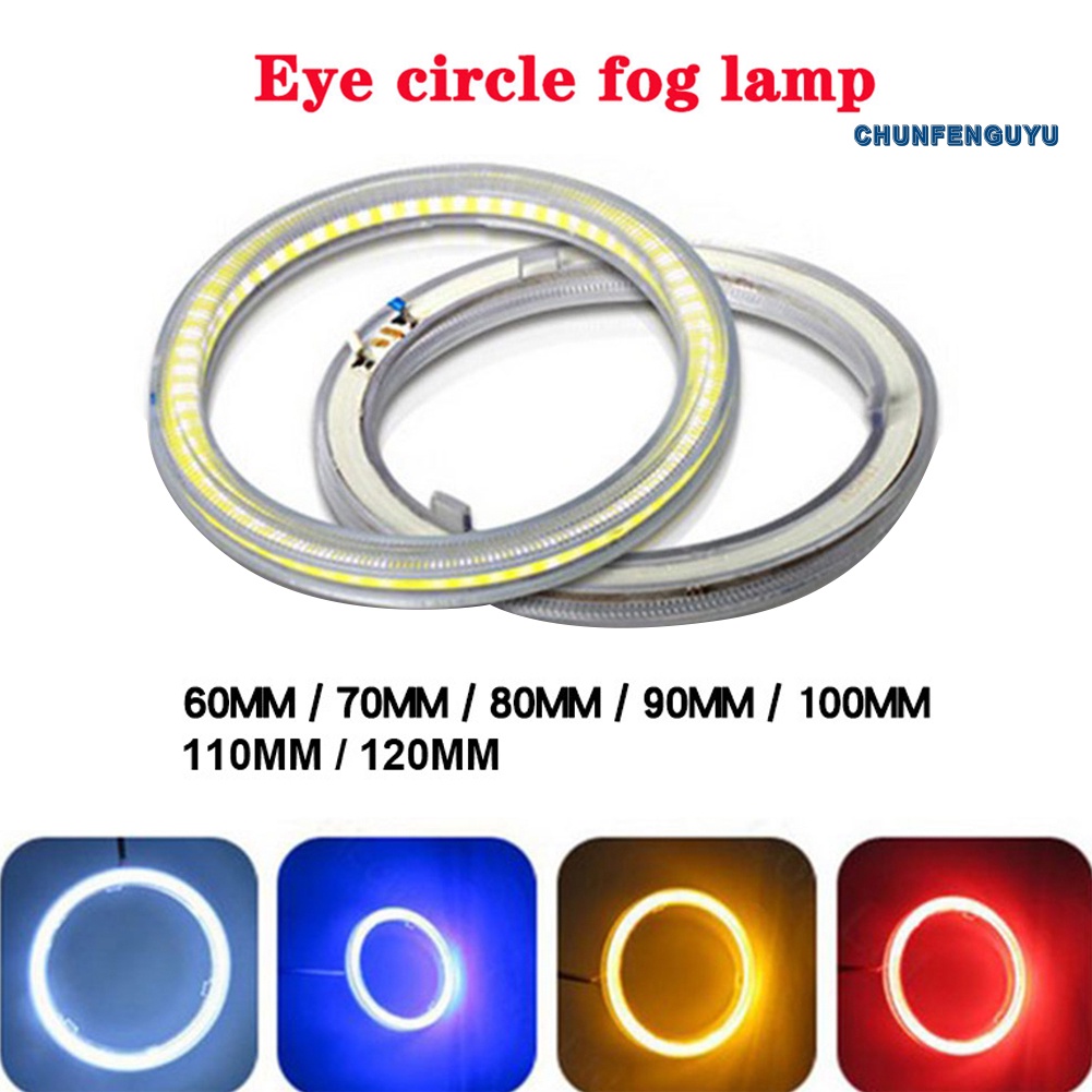[CFGY] หลอดไฟหน้ารถยนต์ LED COB Angel Eye ขนาด 60 มม.-120 มม. | Shopee ...