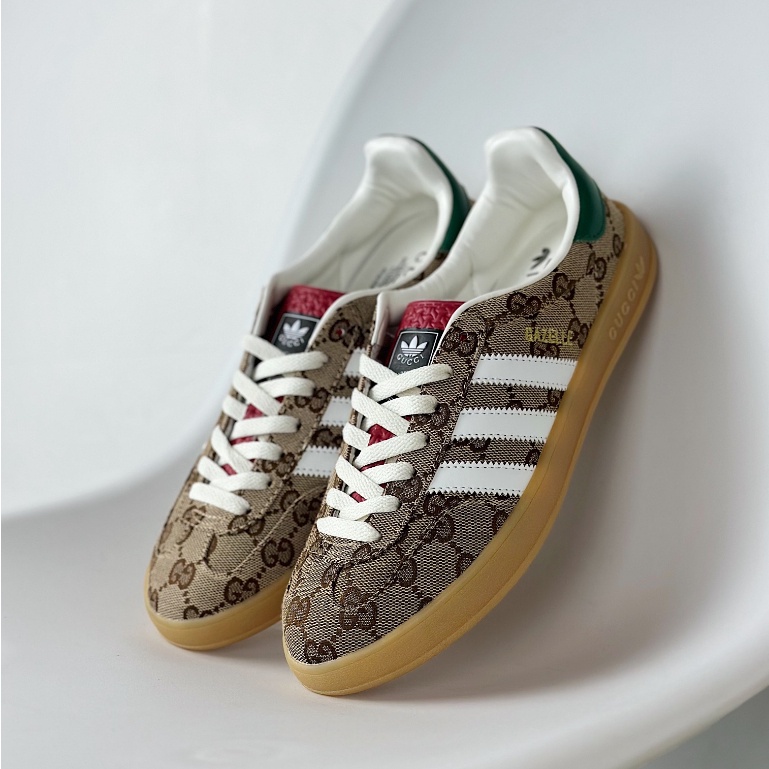 Adidas originals x Gucci Gazelle Low cut Skate Shoes Casual Sneakers ...