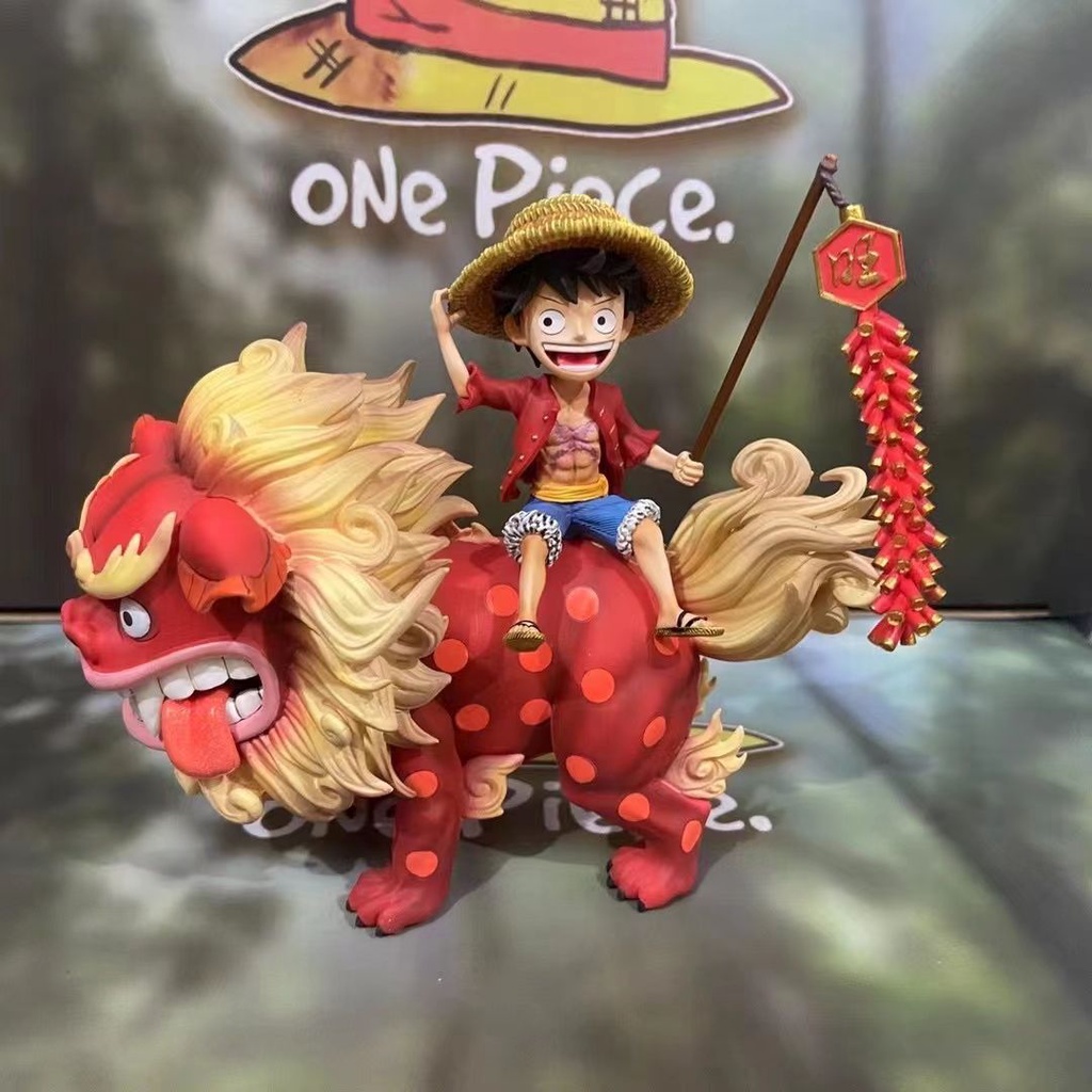 One Piece Sea King New Year Limited Straw Hat Luffy Riding Pug-Dog New ...