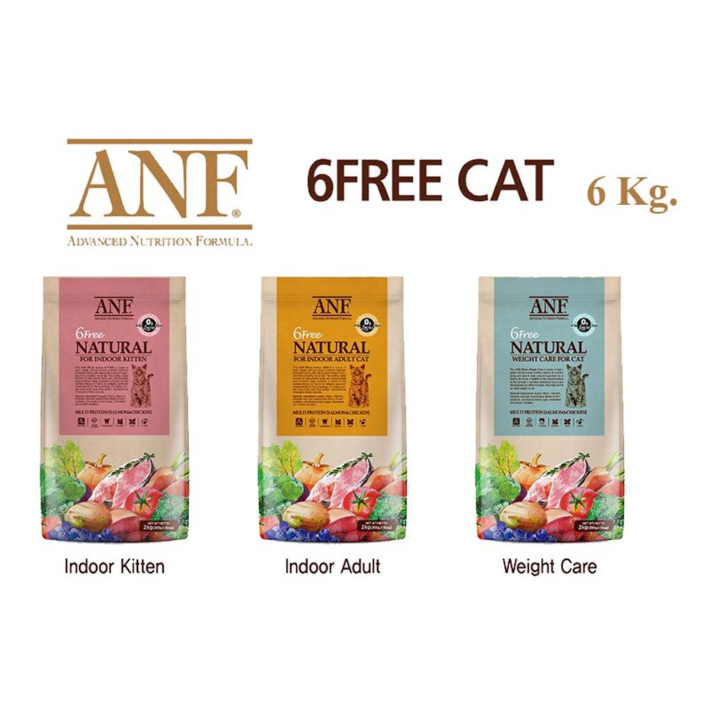 ANF(เอเอ็นเอฟ) อาหารแมว ANF 6Free ขนาด 6 กก. | Shopee Thailand