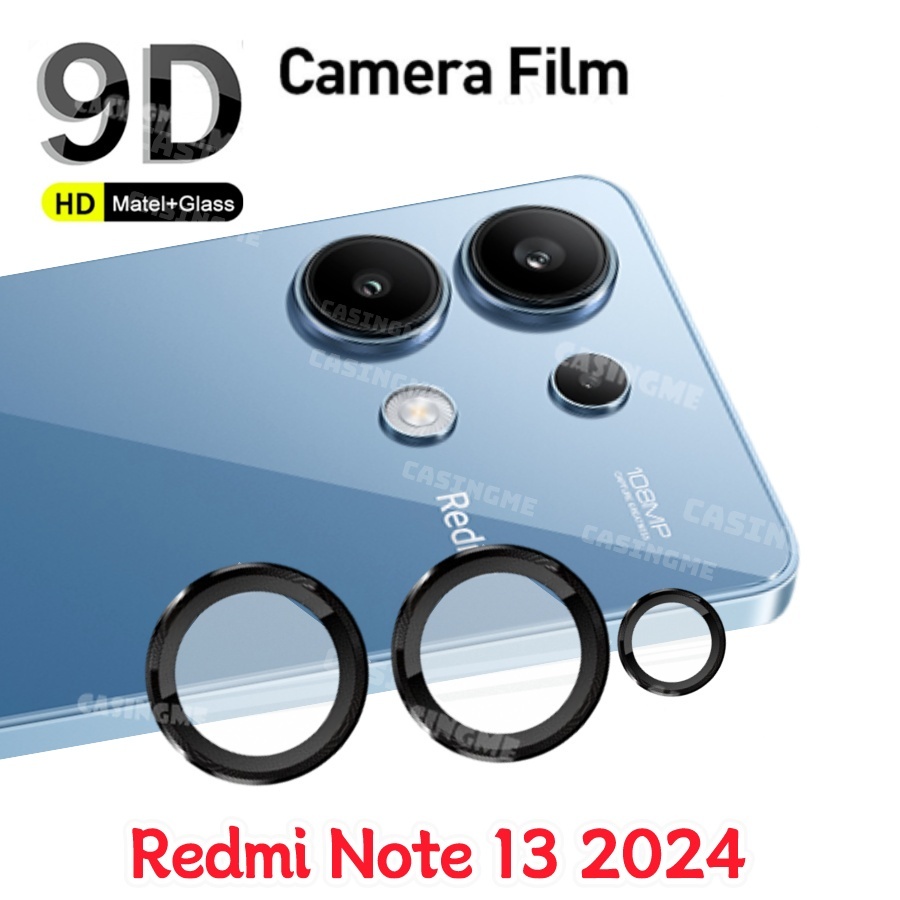 เคสกระจกนิรภัย กันรอยเลนส์กล้อง พร้อมแหวนโลหะ สําหรับ Redmi Note 13 Note13Pro 5G Note 13 Note13 ...