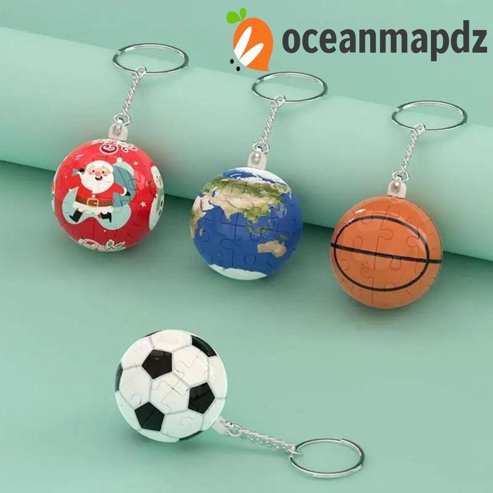 Oceanmapdz พวงกุญแจจิ๊กซอว์ปริศนา รูปลูกบอล 3D ขนาดเล็ก DIY | Shopee Thailand