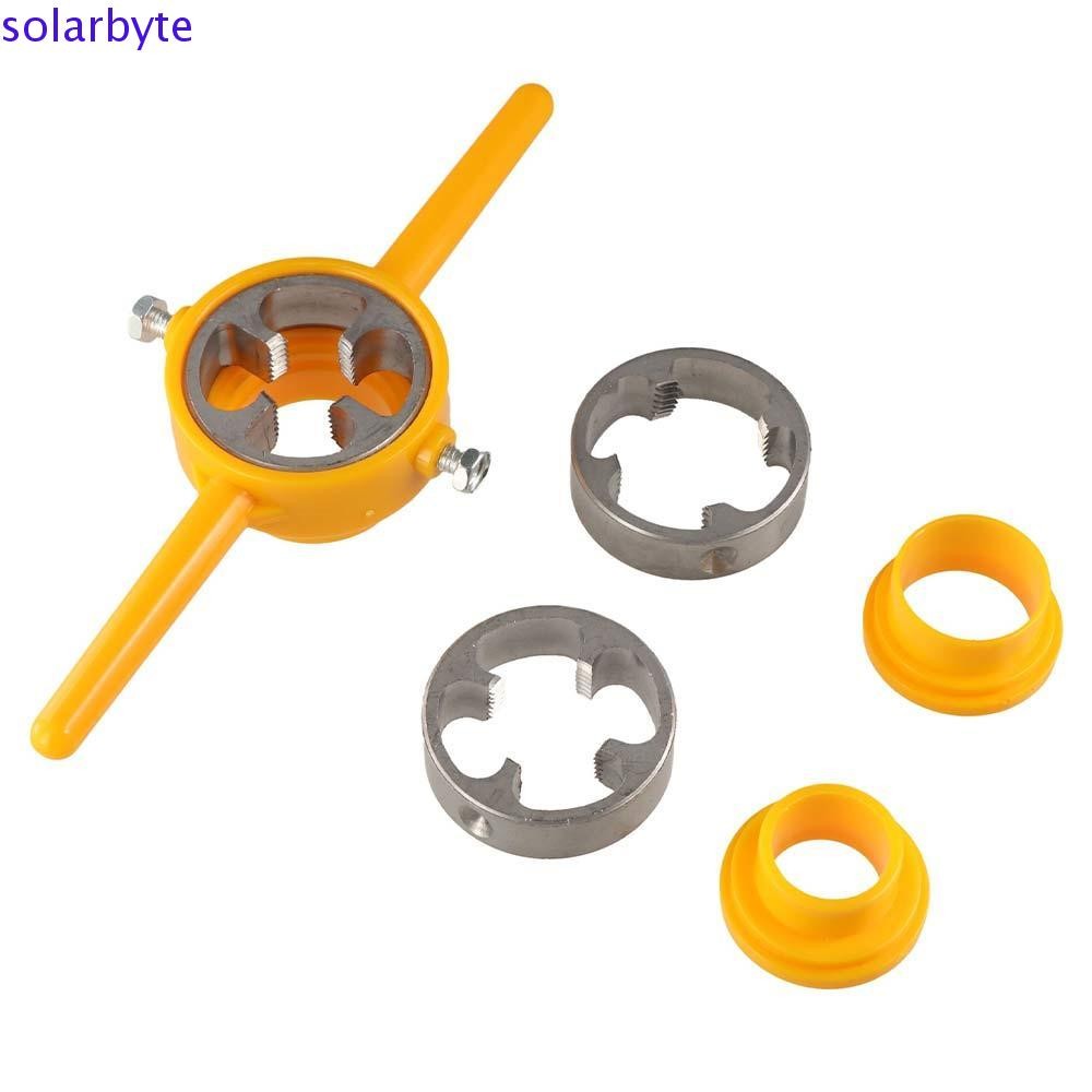 Solarbyte 6 ชิ้น/เซ็ต NPT Die, ประแจพลาสติกท่อน้ํา Die, ประปาแบบพกพา 1/2 "3/4" 1" 60 องศา Maker ...