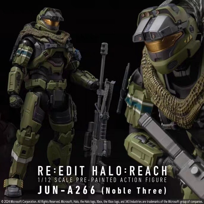 ฟิกเกอร์ PRIOBOT 1/12 Halo JUN-A266 The Last War Noble-3 ของแท้ใหม่ ...