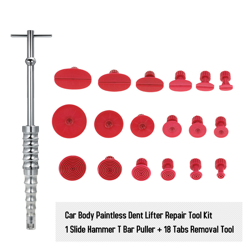 ตัวถังรถ Paintless Dent Lifter เครื่องมือซ่อมค้อนสไลด์ T Bar Puller ...