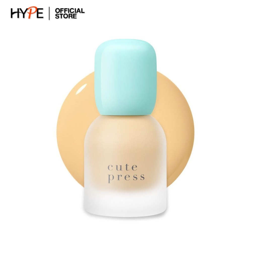 Cute Press Hybrid Brightening Foundation SPF 50 PA++++ ไฮบริด ไบรท์เทน ...