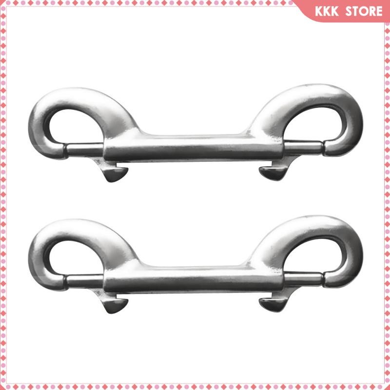 [Wishshopefhx] 2 ชิ้น/เซ็ต 10 ซม./4" ดําน้ํา 316 สแตนเลส Double Ended Snap Bolt คลิปตะขอ ...