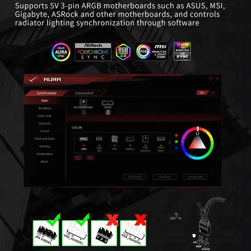 จัดส่งจากกรุงเทพ🚚 Jungle Leopard 1 ถึง 9 3 ใน 1 PWM แม่เหล็กดูด ARGB Fan Hub Splitter PWM ฮับดูด ...