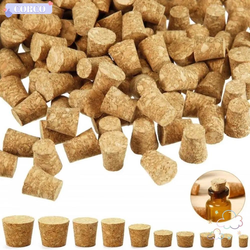 Corco ไม้ไวน์ Corks, แหวนปิดผนึก DIY Tapered Cork Plugs, ไม้ Cork ...