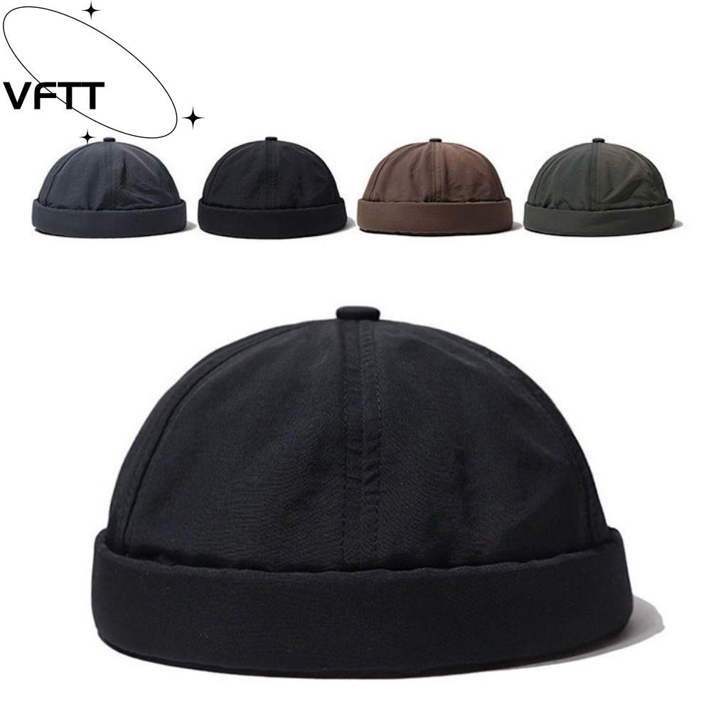 Vftt หมวกไม่มีปีก, หมวกบีนนี่สีทึบ, แฟชั่นปรับระบายอากาศย้อนยุคหมวก ...