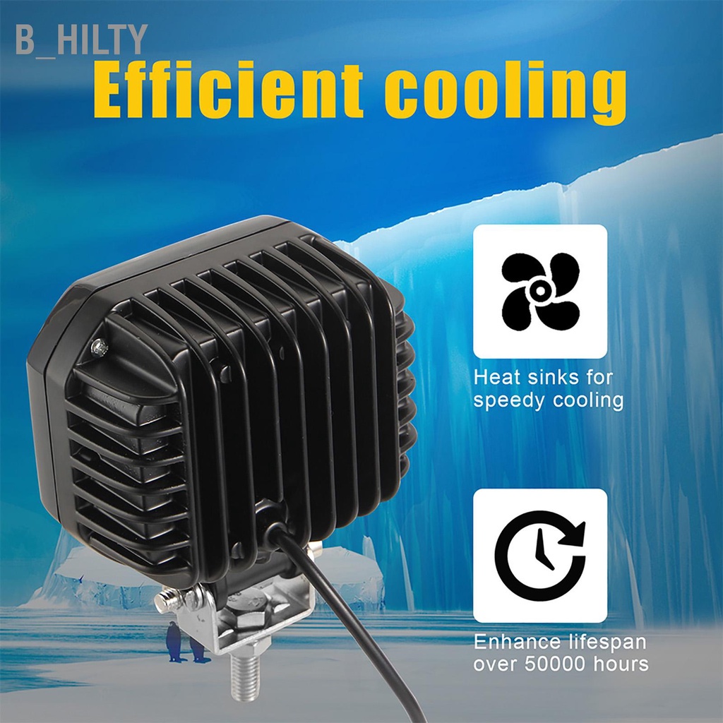 B_HILTY ไฟ LED ทำงาน 3.5in 6000K 30W กันน้ำ Square Angel Eyes โคมไฟ ...