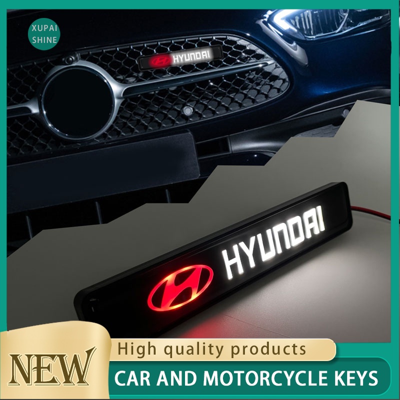 Xps กระจังหน้ารถยนต์ Led ลายตราสัญลักษณ์ อุปกรณ์เสริม สําหรับ Hyundai Tucson Creta ix25 ix35 ...