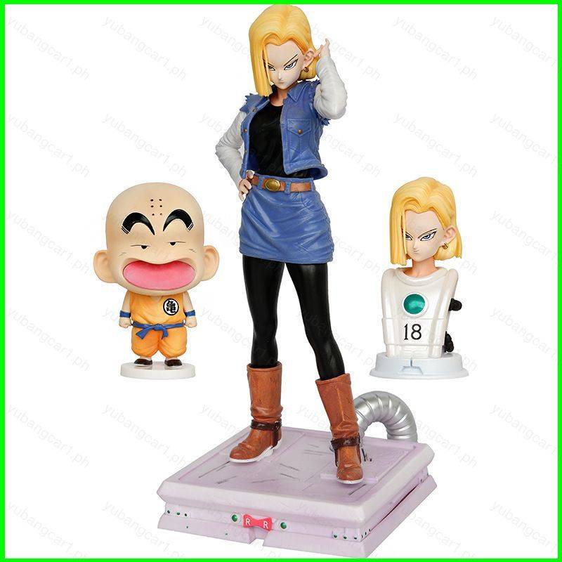 โมเดลฟิกเกอร์ อนิเมะ Dragon Ball Z Android 18 Lazuli Krillin ของเล่น ...