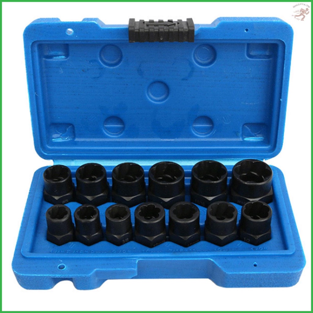 13Pcs Nut Bolt Extractor Socket Set - Ideal for Removing Damaged and Stripped Bolts | Shopee ...