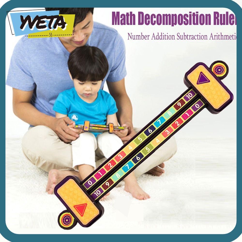 Yveta ไม้บรรทัดลบ พลาสติก 10 ชิ้น สําหรับการเรียนการสอนคณิตศาสตร์ | Shopee Thailand