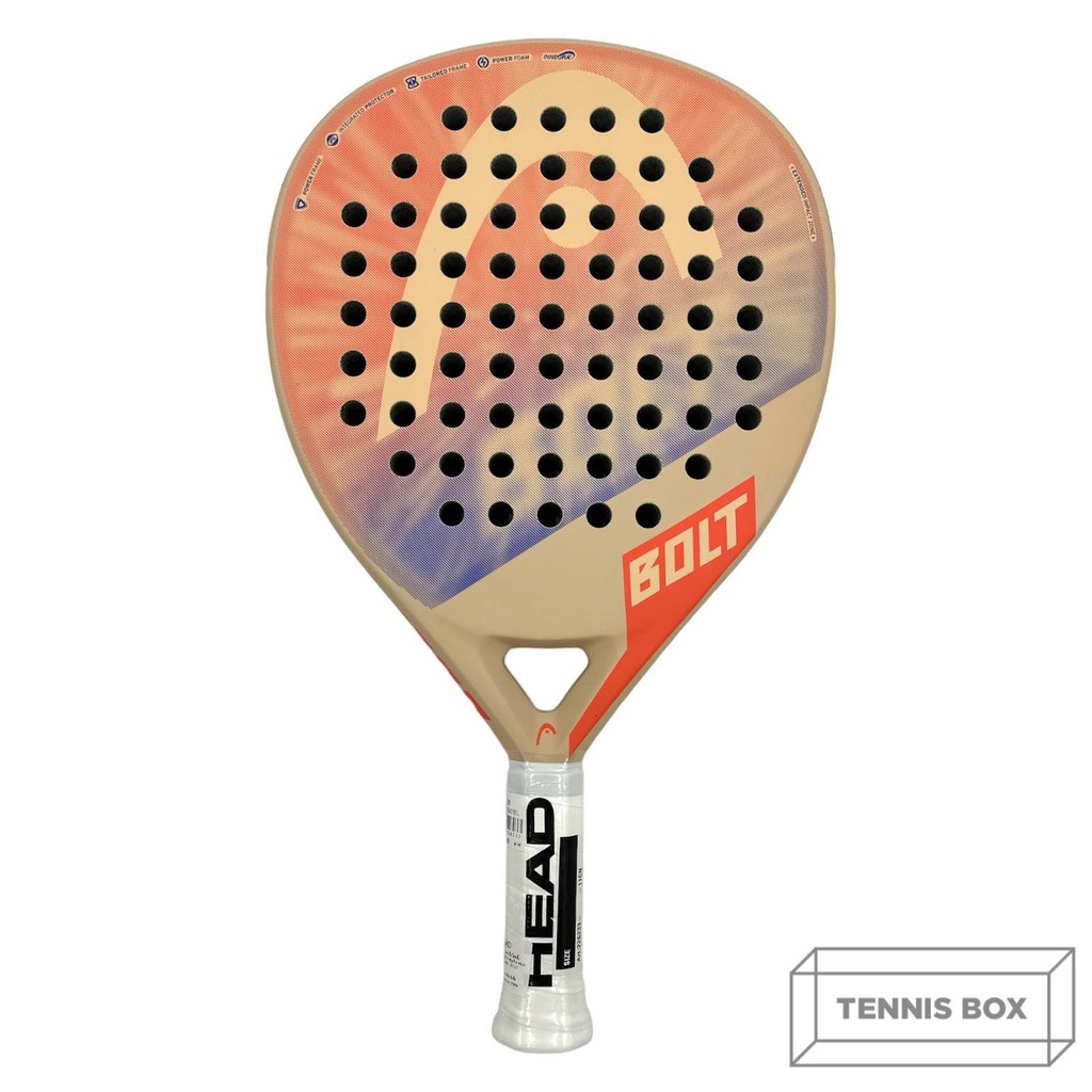 Padel Racket Head Bolt 2023 สี summer peach หนัก 360 กรัม ไม้พาเดล ...